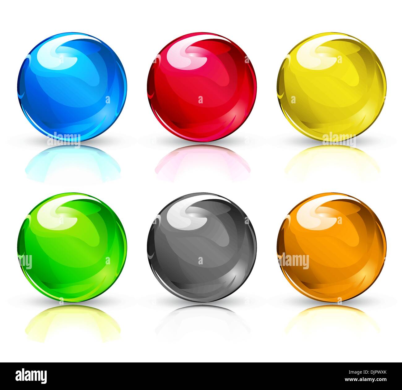 Glass Marble Ball Vector