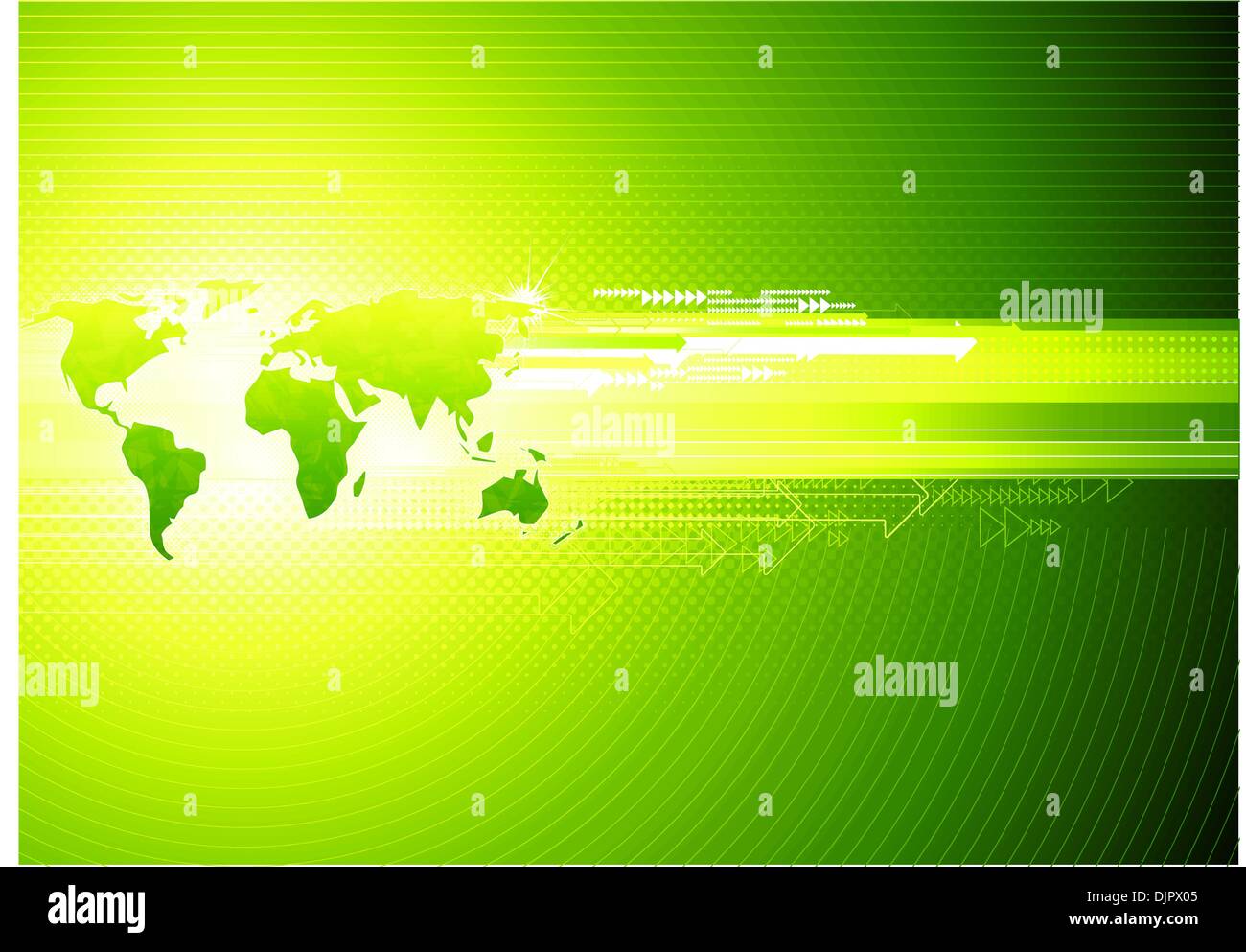 Vector illustration of green abstract hi-tech Background with Glossy ...