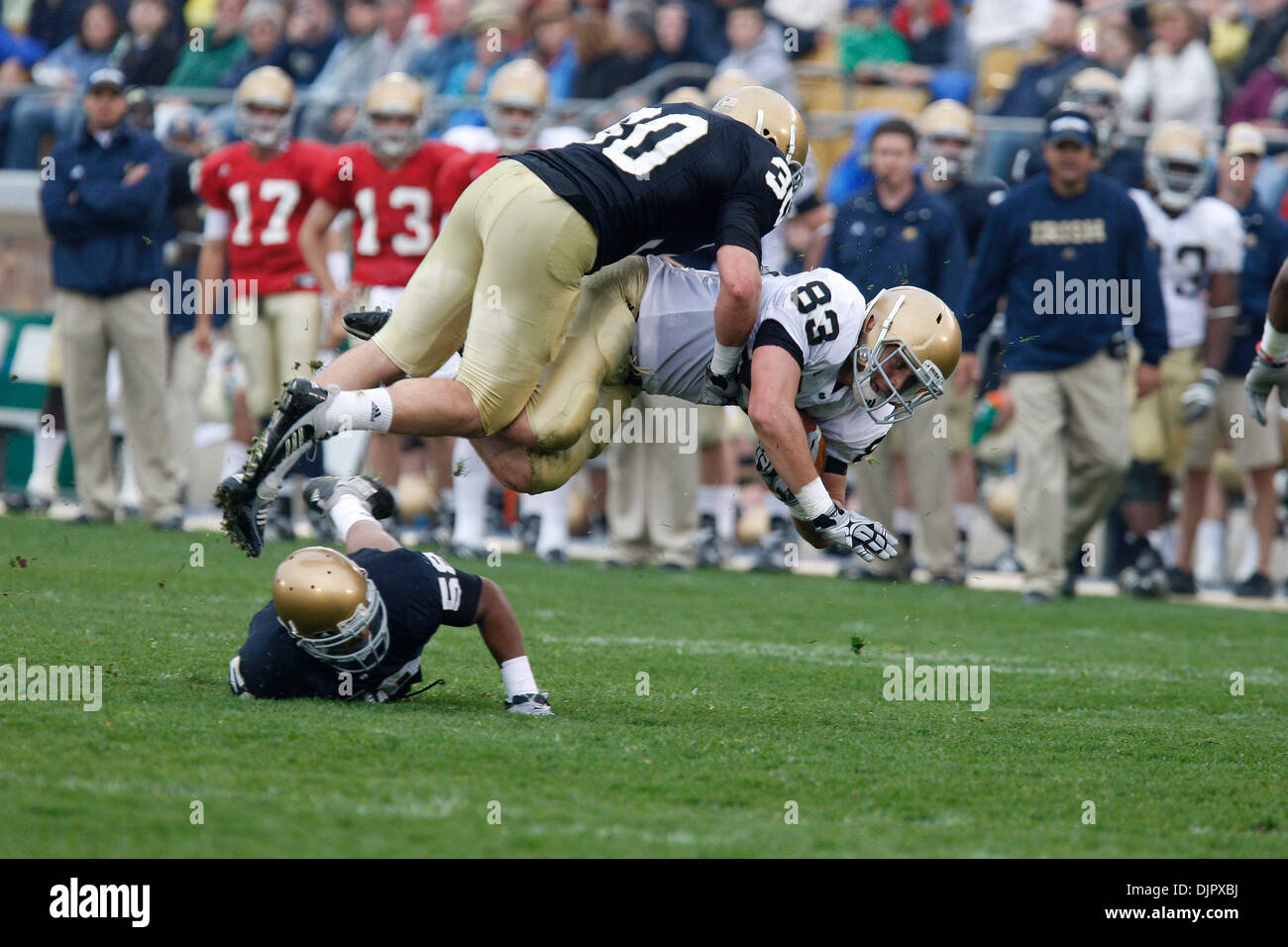 Apr 24, 2010 - South Bend, Indiana, U.S. - Notre Dame tight end MIKE ...