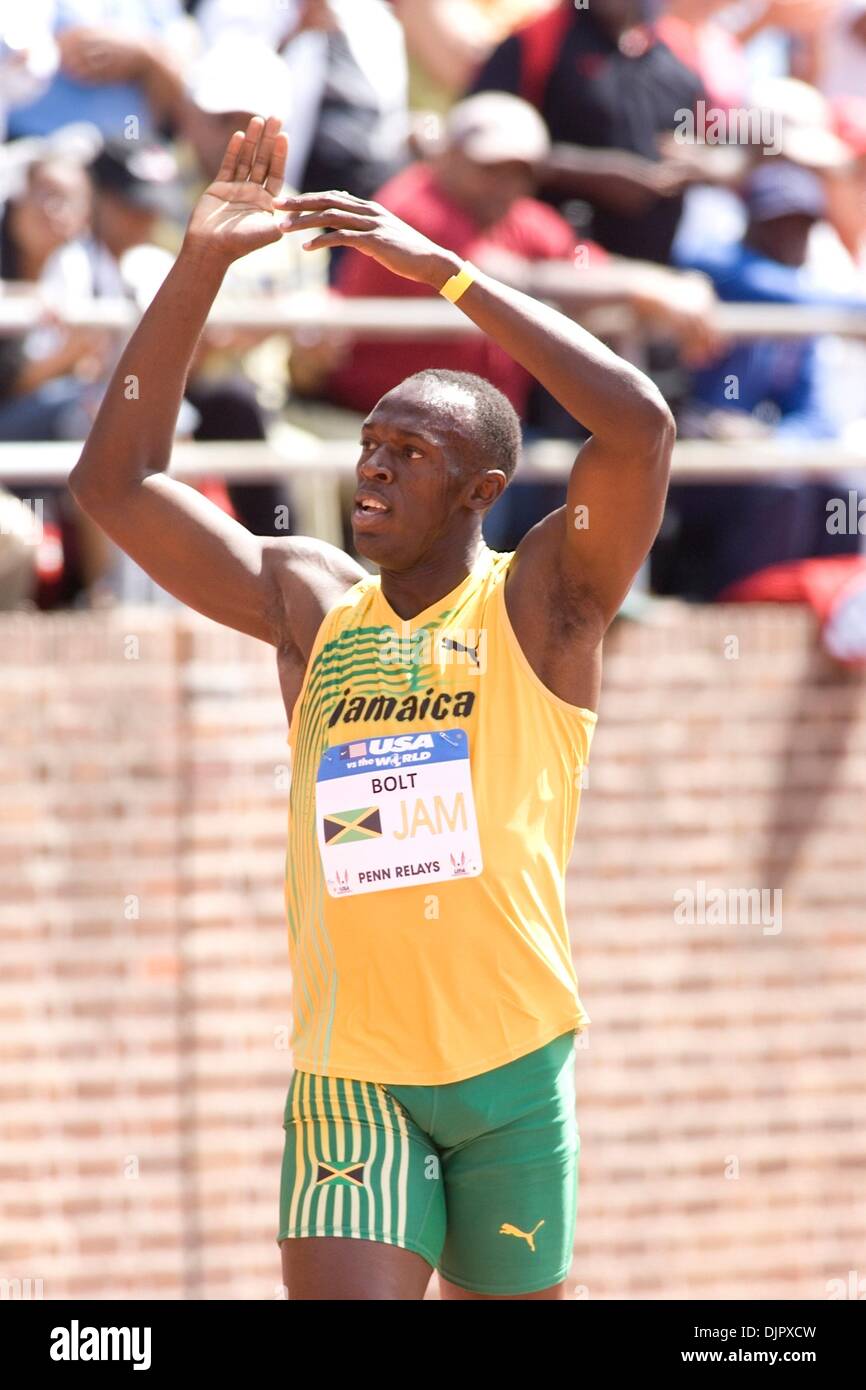 Apr 24, 2010 - Philadelphia, Pennsylvania, U.S. - USAIN BOLT ...