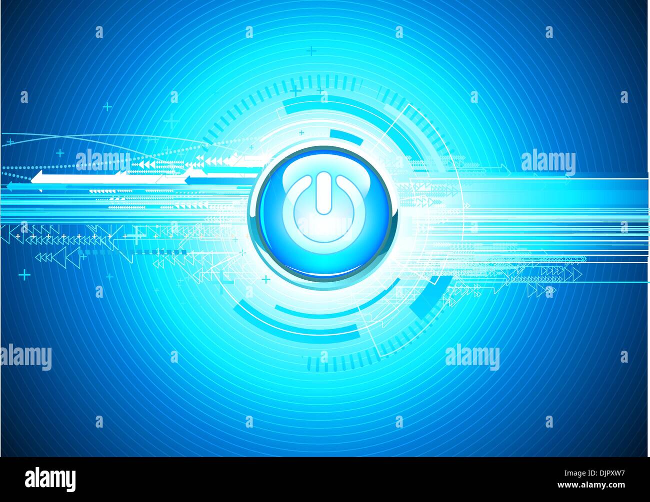 Vector illustration of abstract hi-tech Background with Glossy power ...