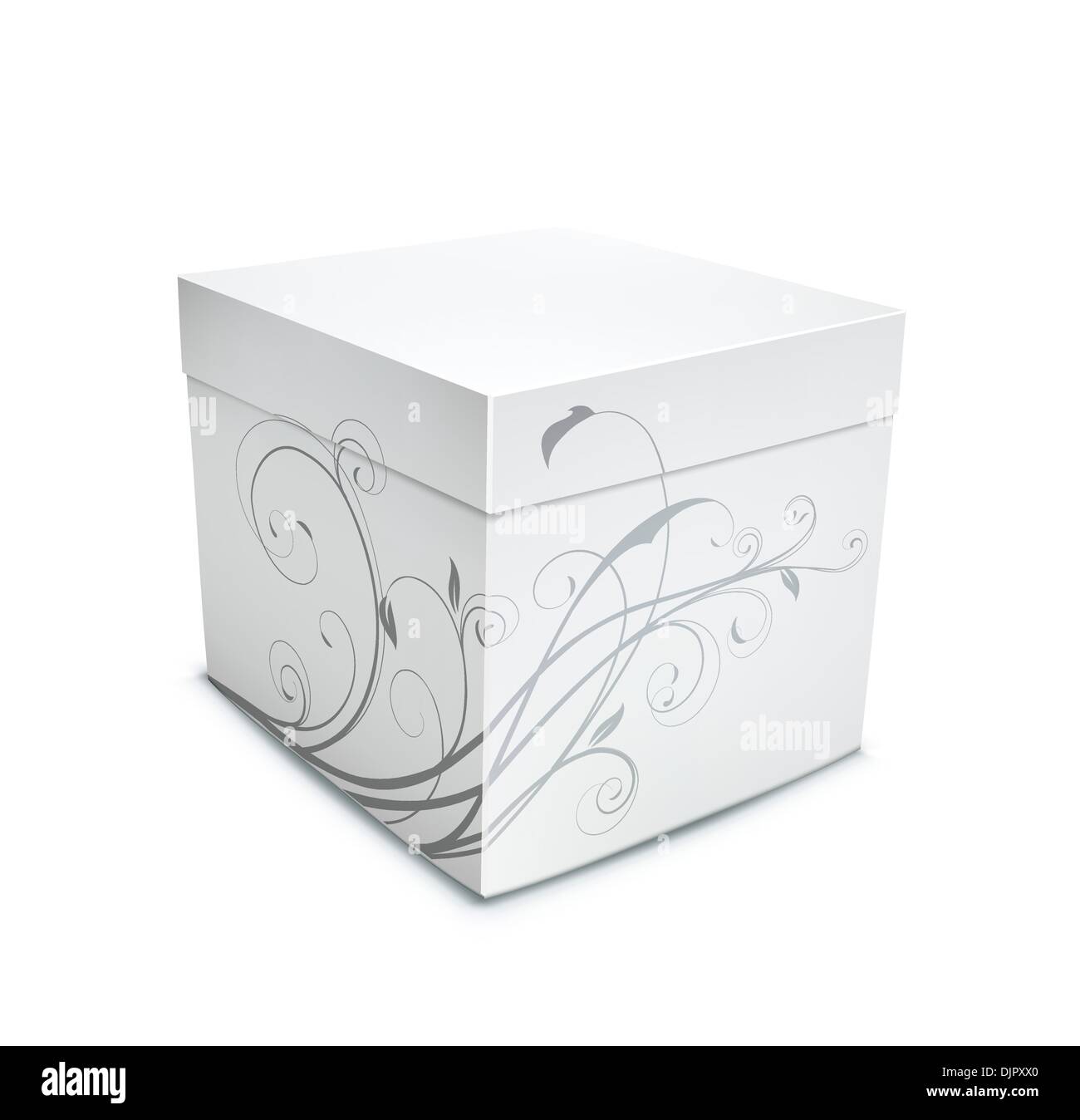 Vector illustration of cool gift box on the white background Stock ...