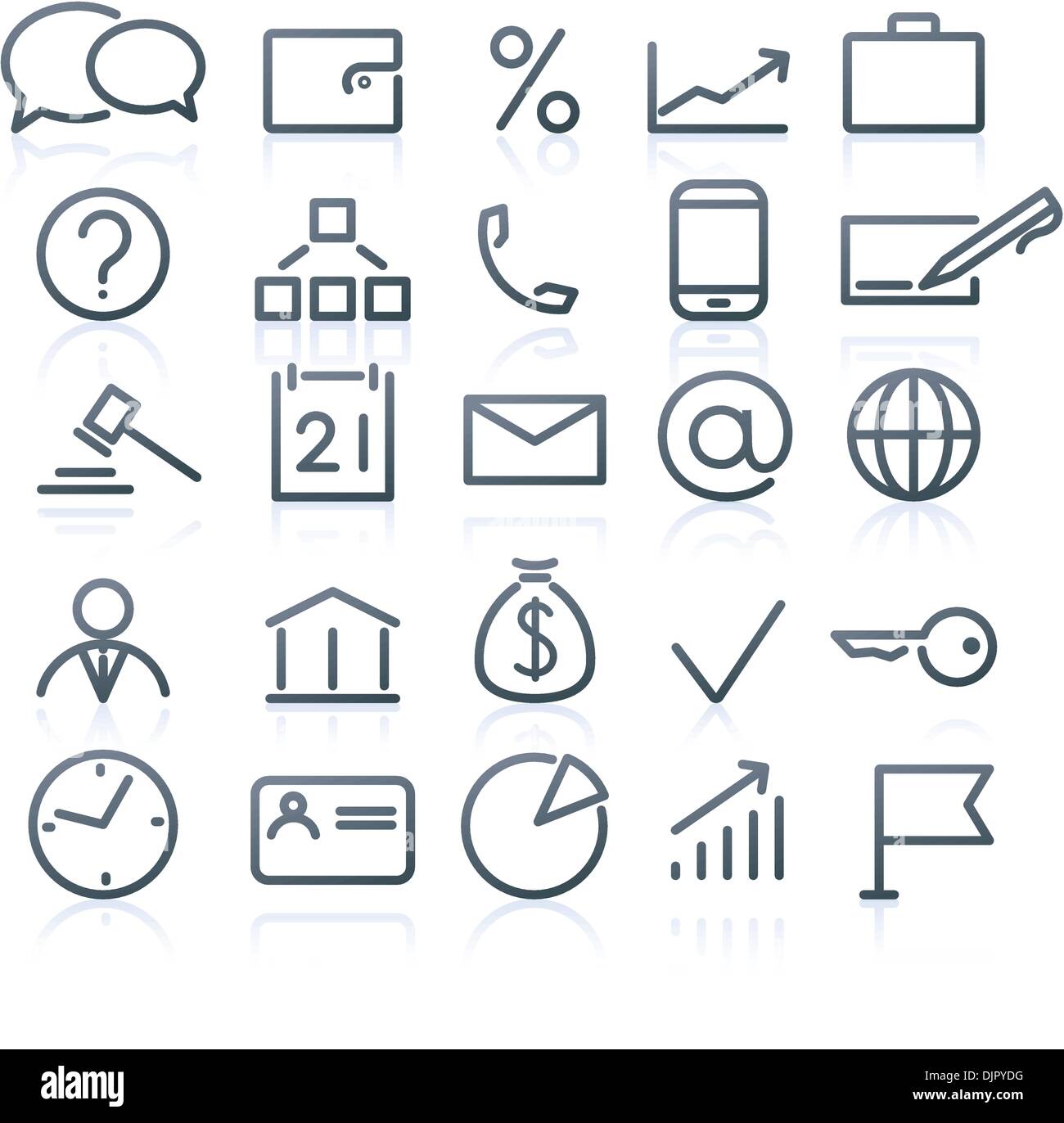 Vector set of original business icons Stock Vector Image & Art - Alamy