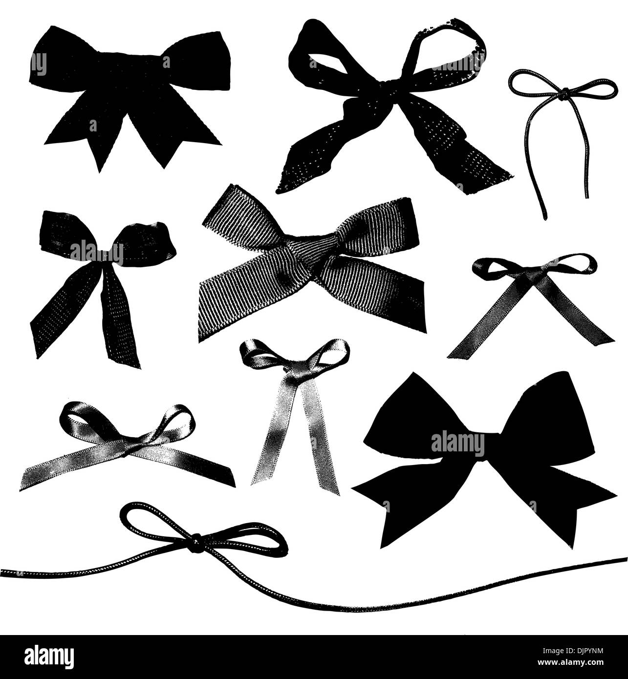 Ribbon Bow Clipart Black And White