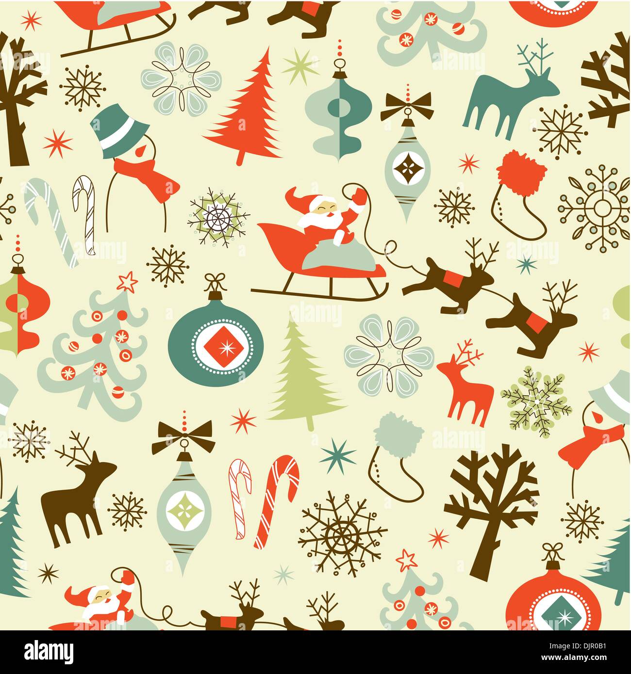 Christmas Seamless Pattern Stock Vector Image & Art - Alamy