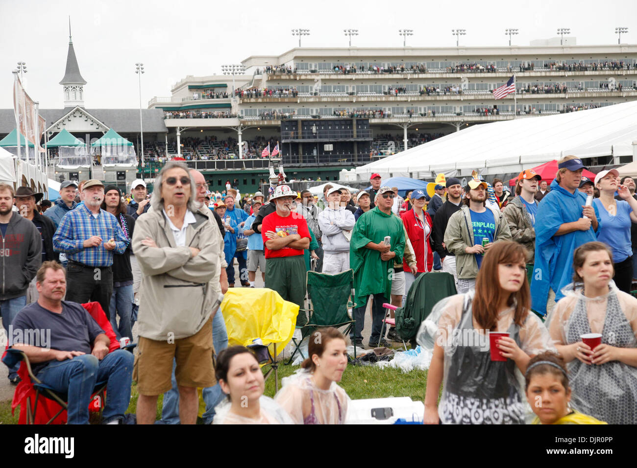 May 01, 2010 - Louisville, Kentucky, U.S. - Spectators watching the 4th ...