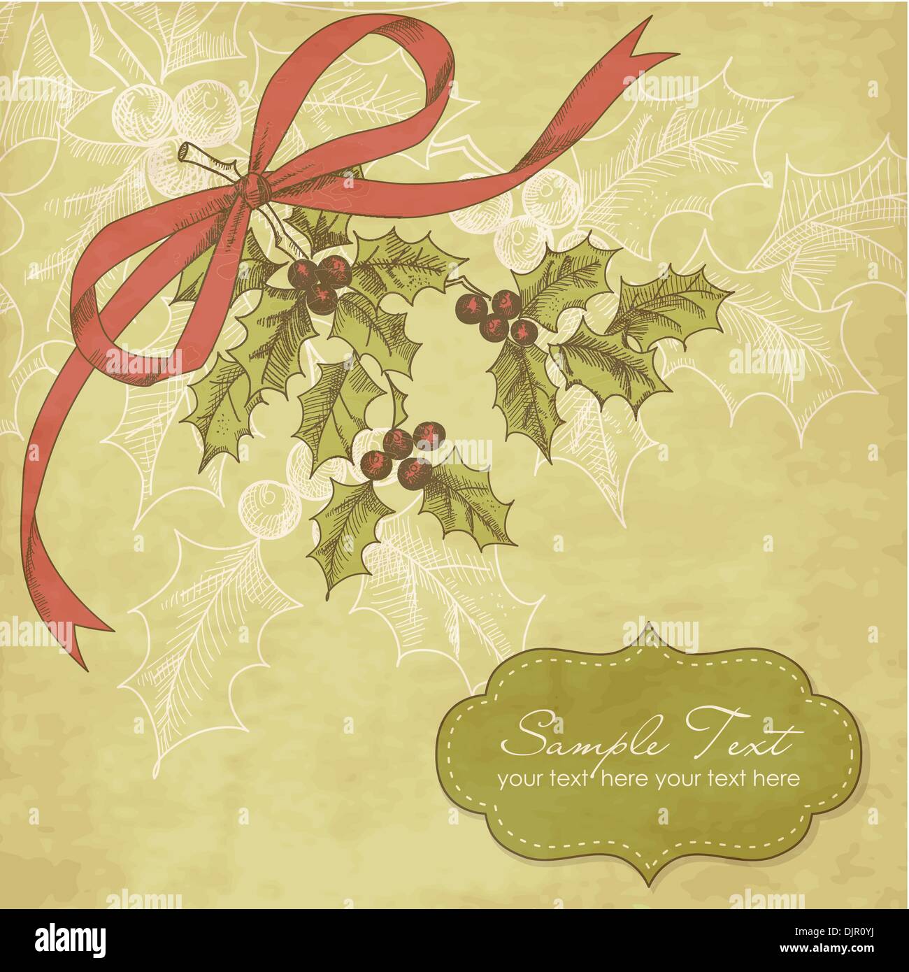 Bouquet christmas tree green Stock Vector Images - Alamy