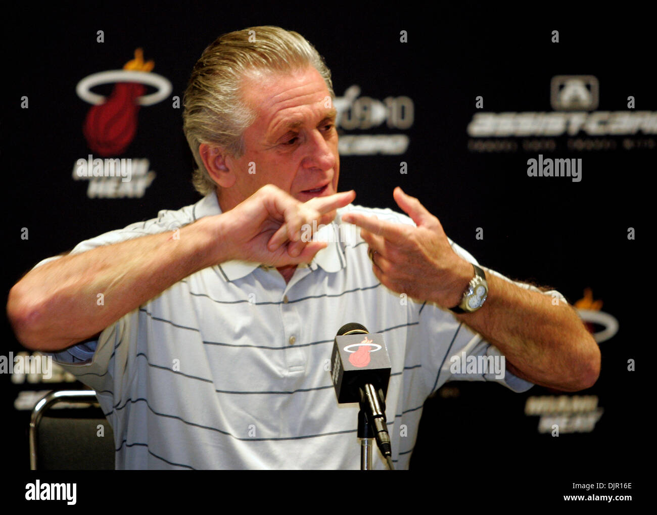 Pat riley during miami heat hi-res stock photography and images - Alamy