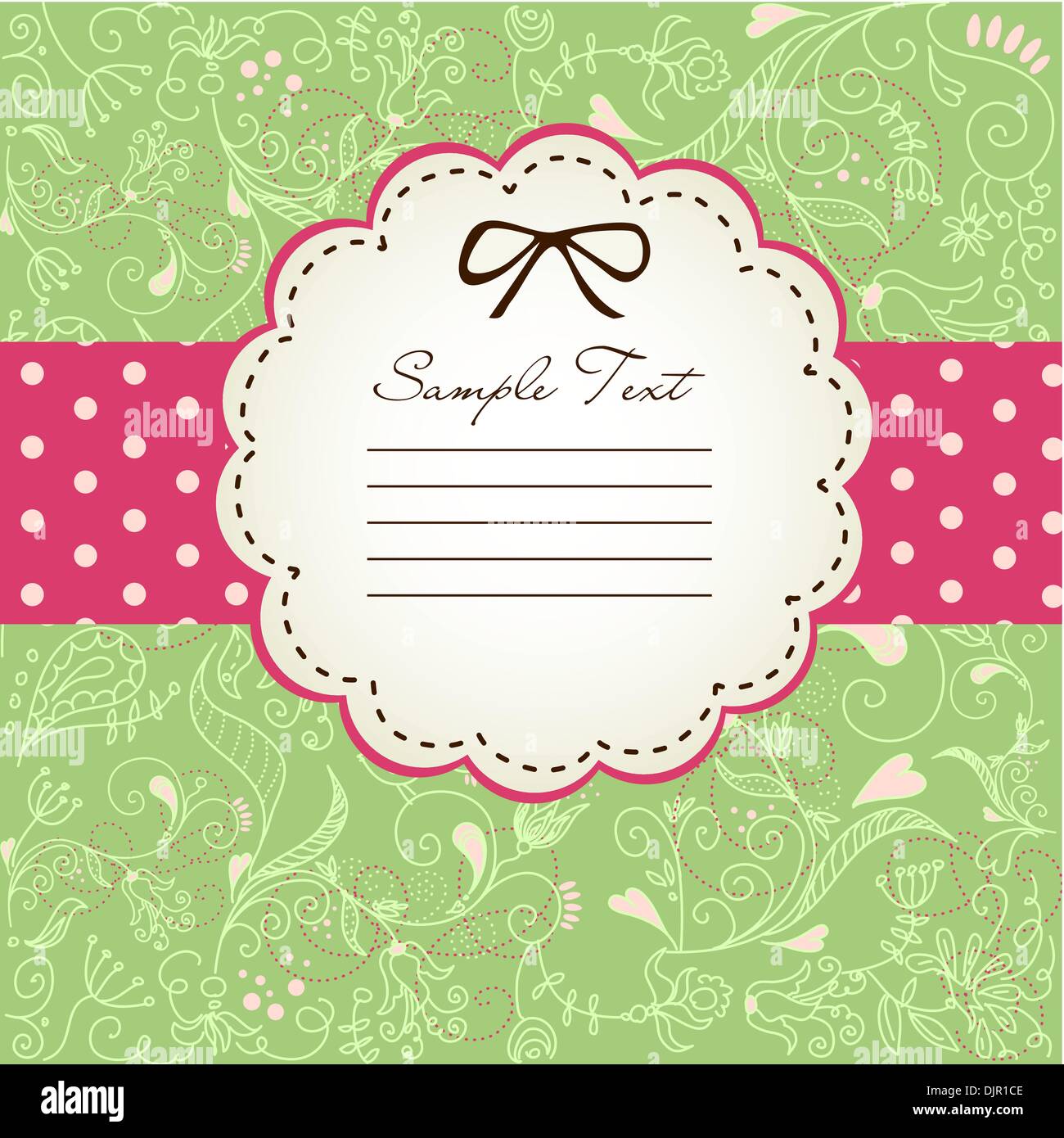 Template frame design for a card Stock Vector Image & Art - Alamy
