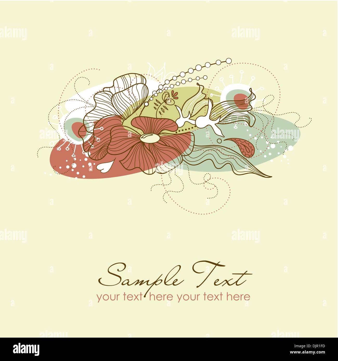 Modern floral background Stock Vector Image & Art - Alamy