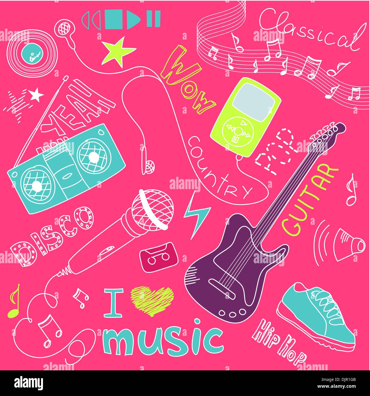 Music Vector Doodles Stock Vector Image & Art - Alamy