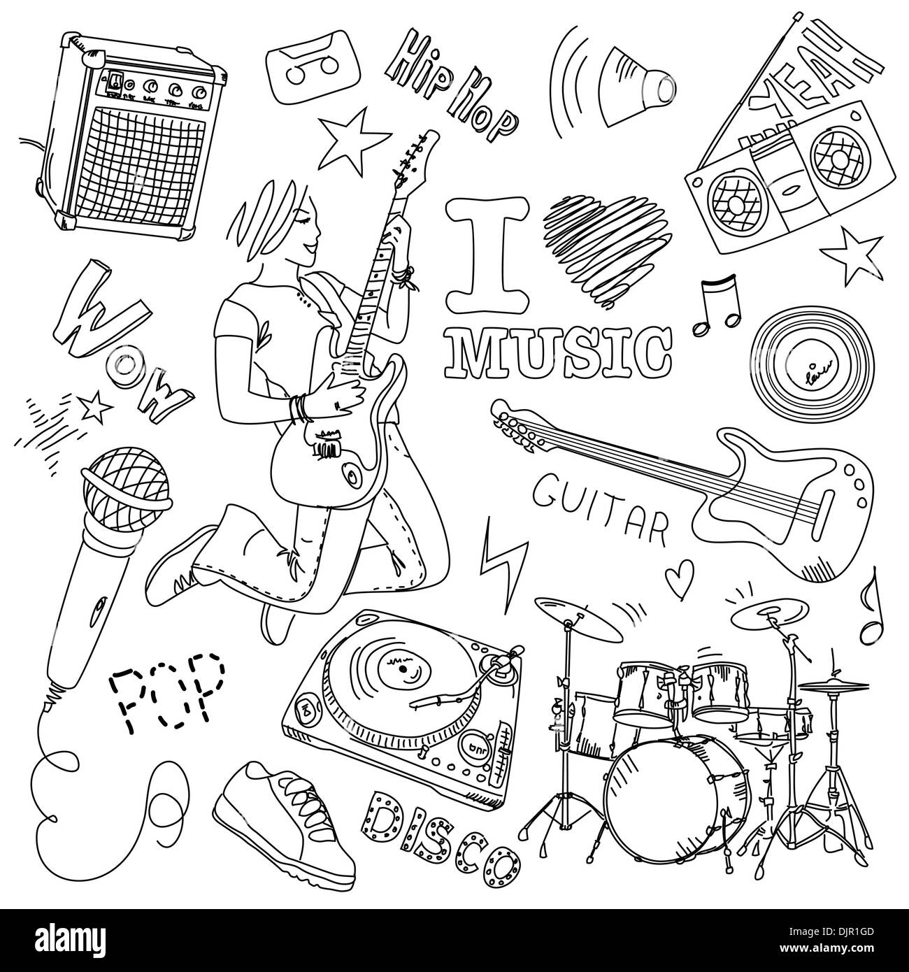 Love Music Drawings