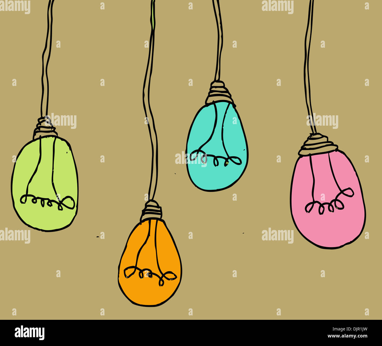 Concept of idea inspired bulb idea Stock Photo - Alamy