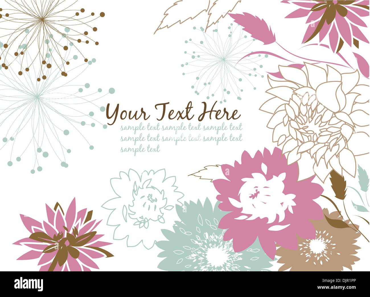 nature theme background with place for your text Stock Vector Image ...