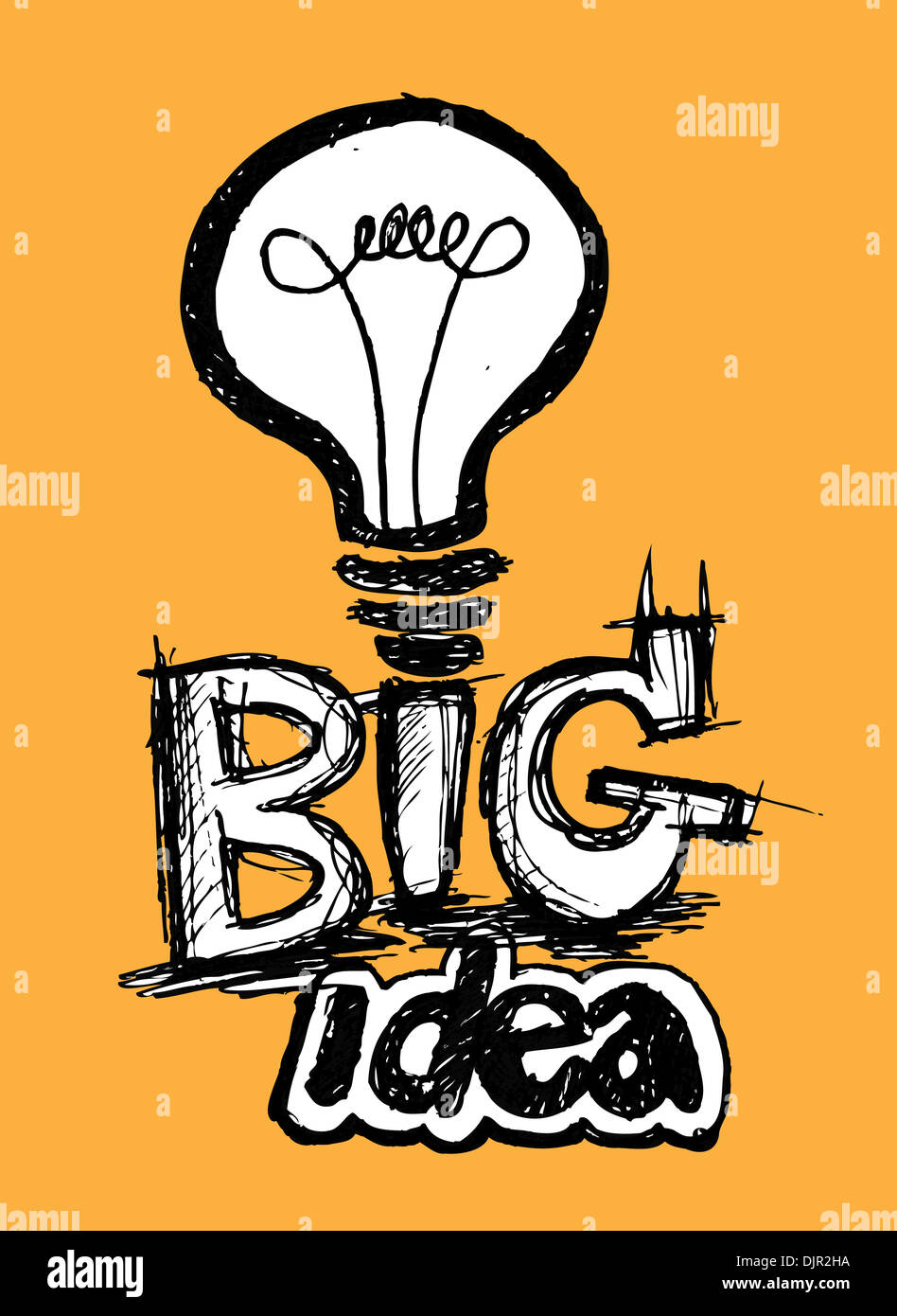 Concept of idea inspired bulb idea Stock Photo - Alamy
