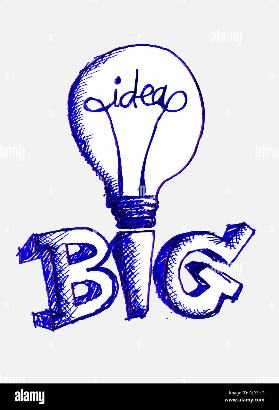 Concept of idea inspired bulb idea Stock Photo - Alamy