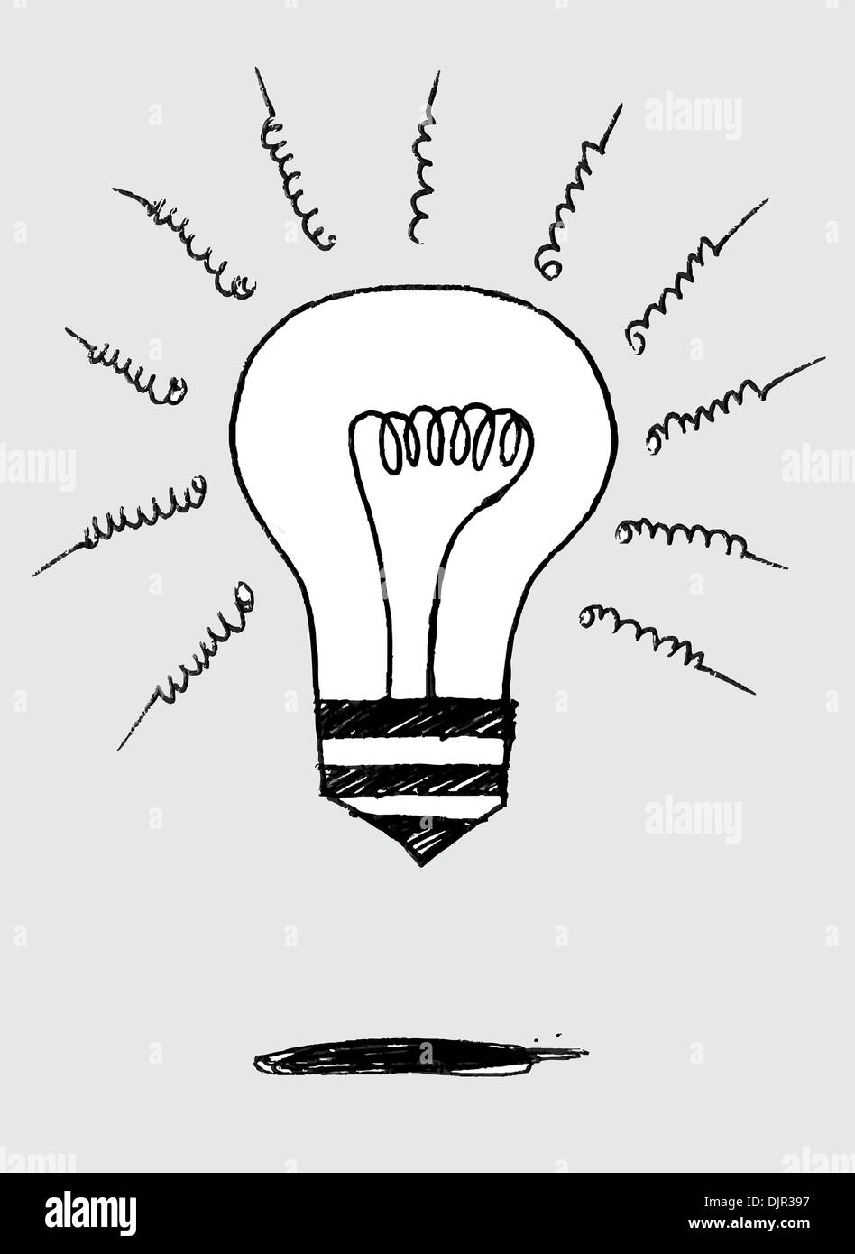 Concept of idea inspired bulb idea Stock Photo - Alamy