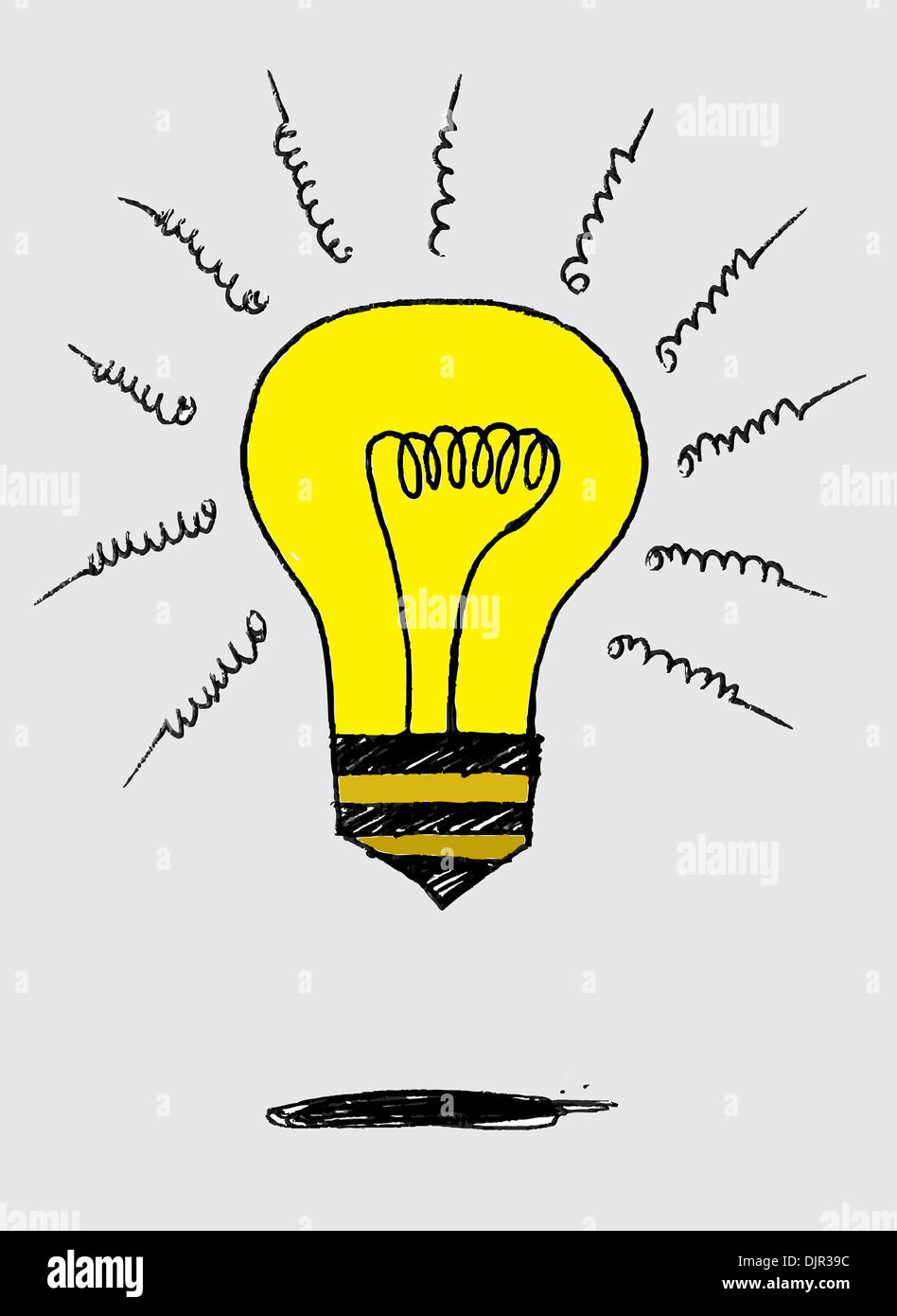 Concept of idea inspired bulb idea Stock Photo - Alamy