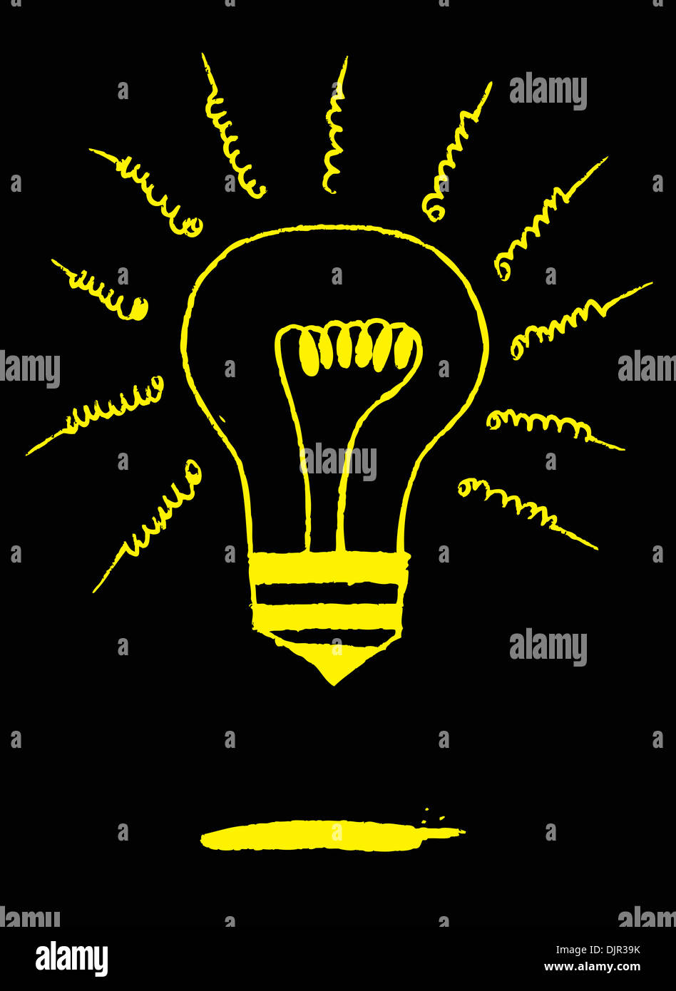 Concept of idea inspired bulb idea Stock Photo - Alamy