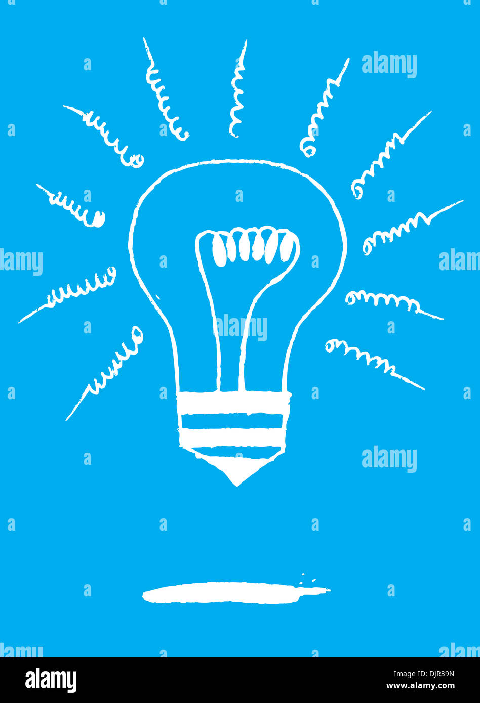 Concept of idea inspired bulb idea Stock Photo - Alamy