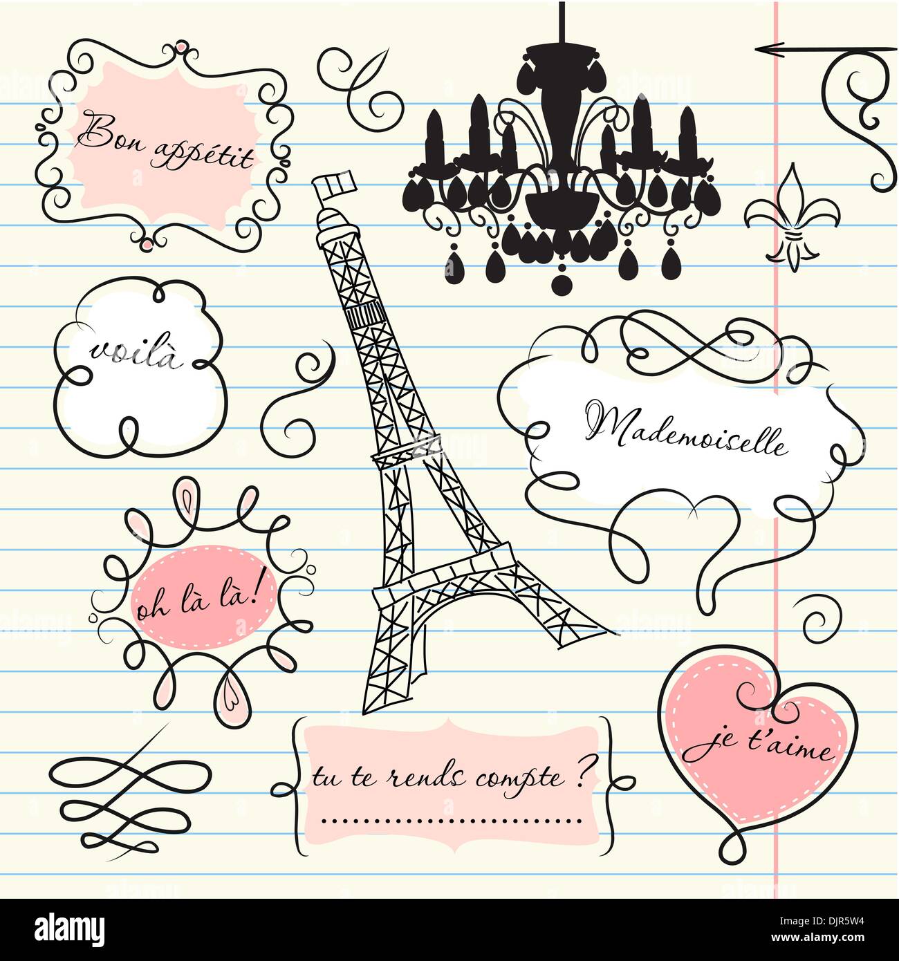 Teen french Stock Vector Images - Alamy