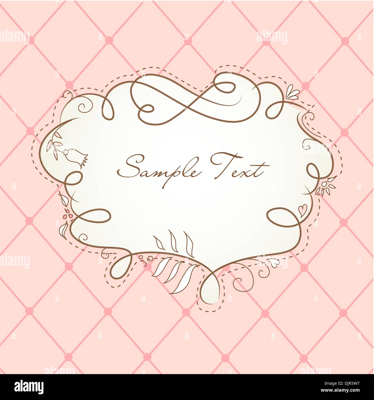 Cute Floral Frame Stock Vector Image & Art - Alamy
