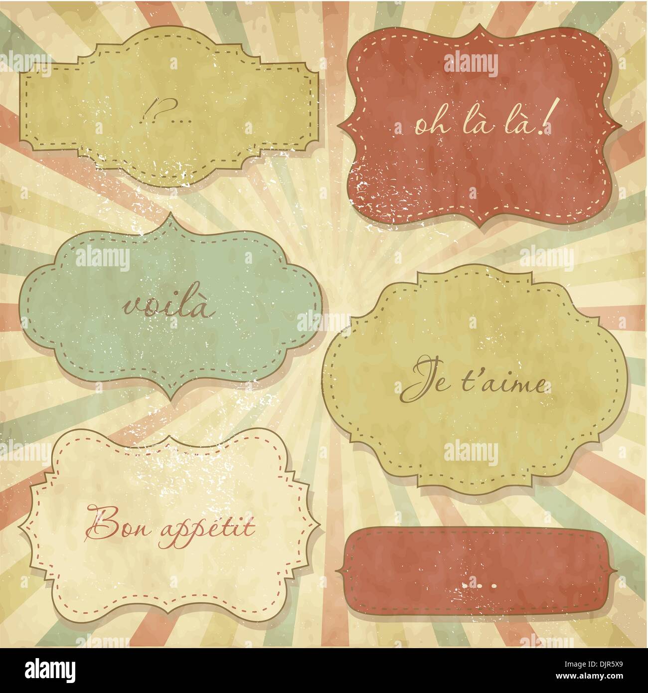 Worn frames Stock Vector Images - Alamy