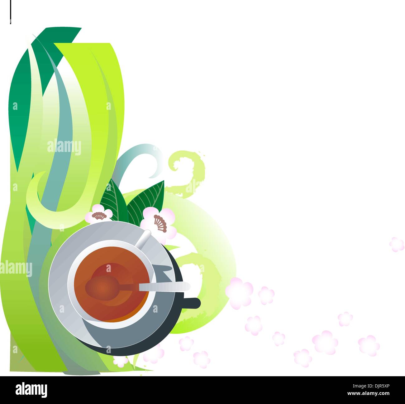 Background for design - green tea Stock Vector Image & Art - Alamy