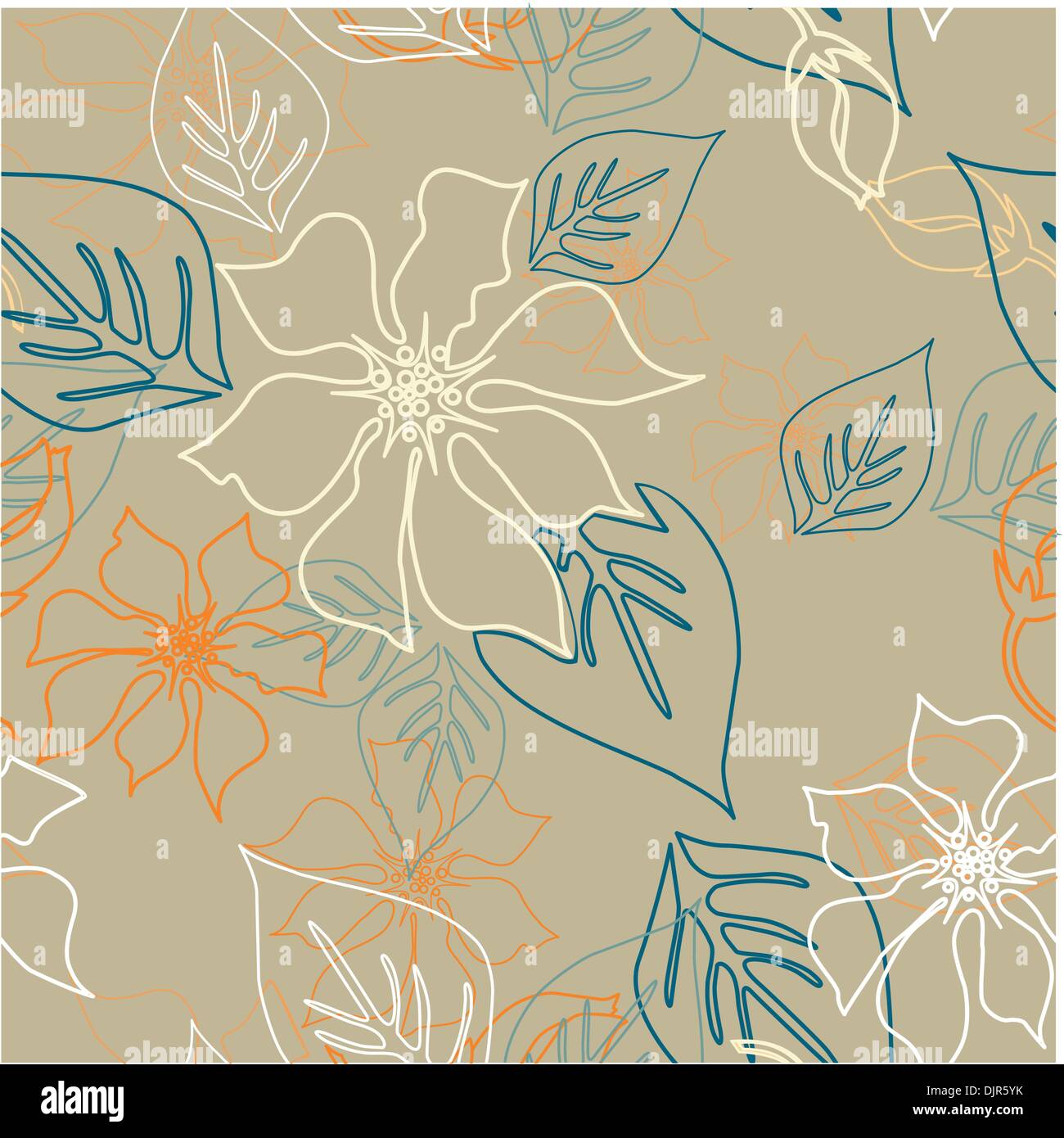 Hula pattern Stock Vector Images - Alamy
