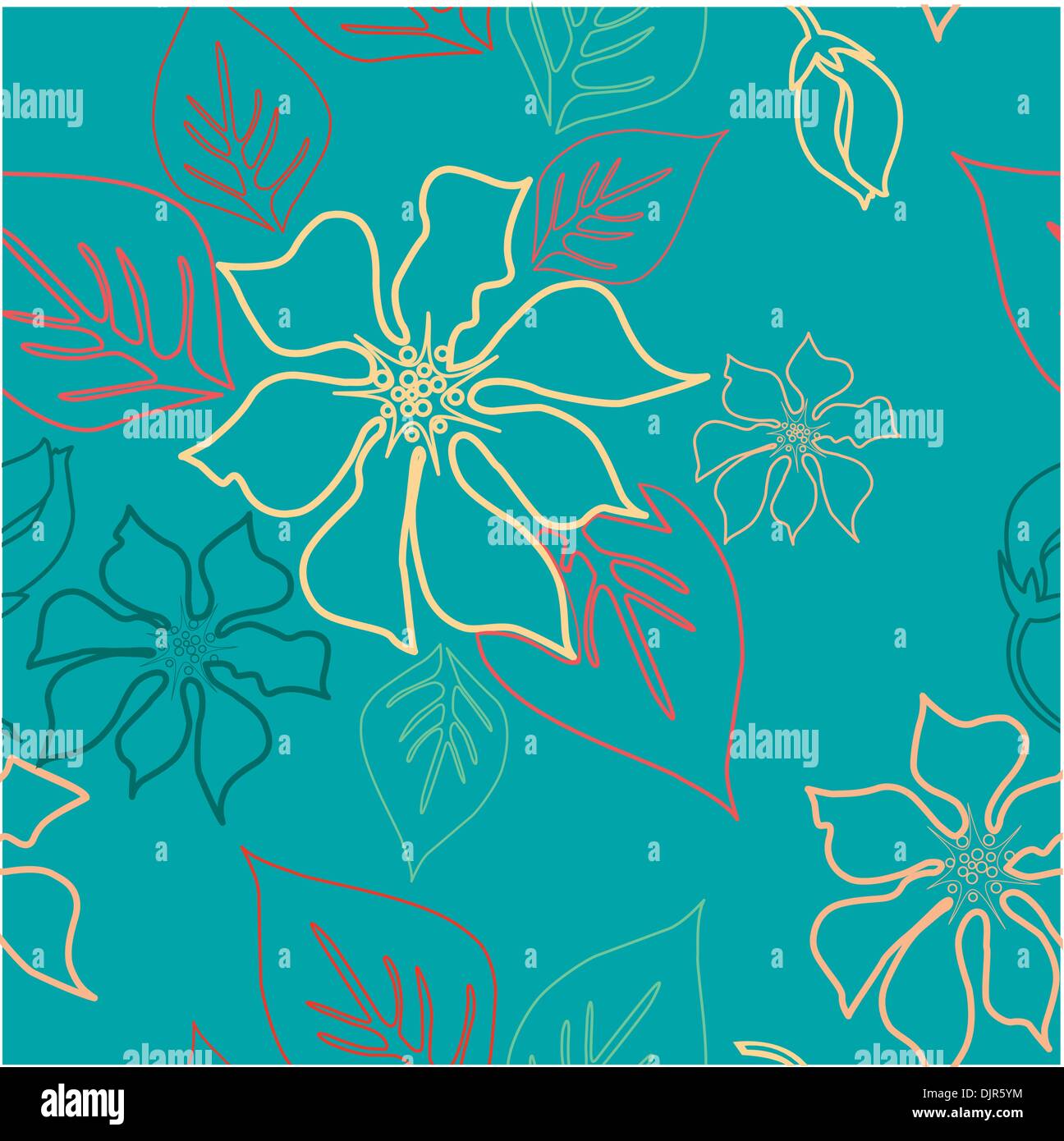 Seamless Aloha Pattern Stock Vector Image & Art - Alamy