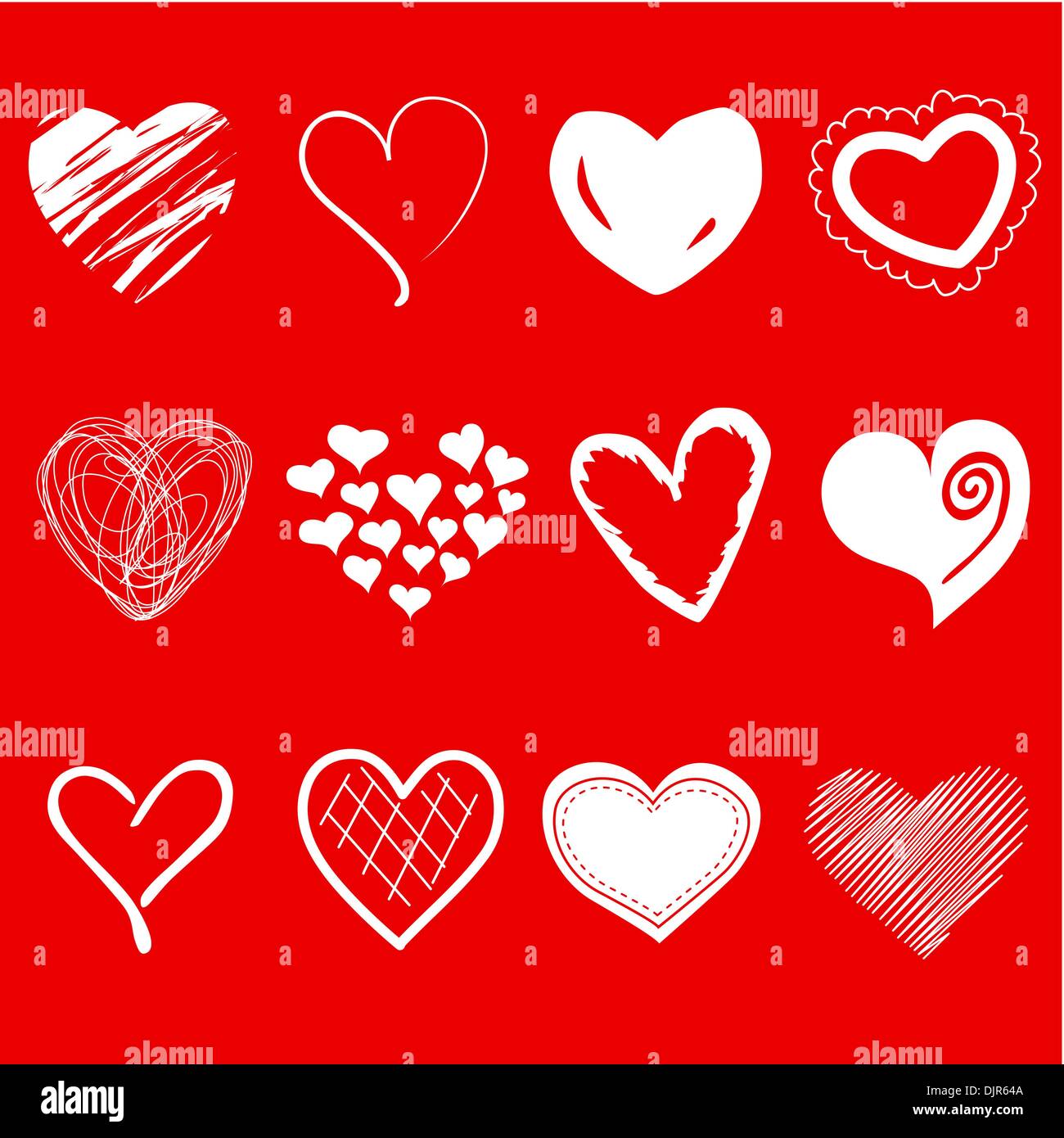 A set of heart shapes Stock Vector Image & Art - Alamy