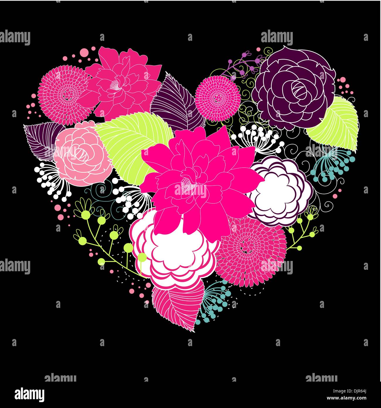 spring flower valentine Stock Vector Image & Art - Alamy