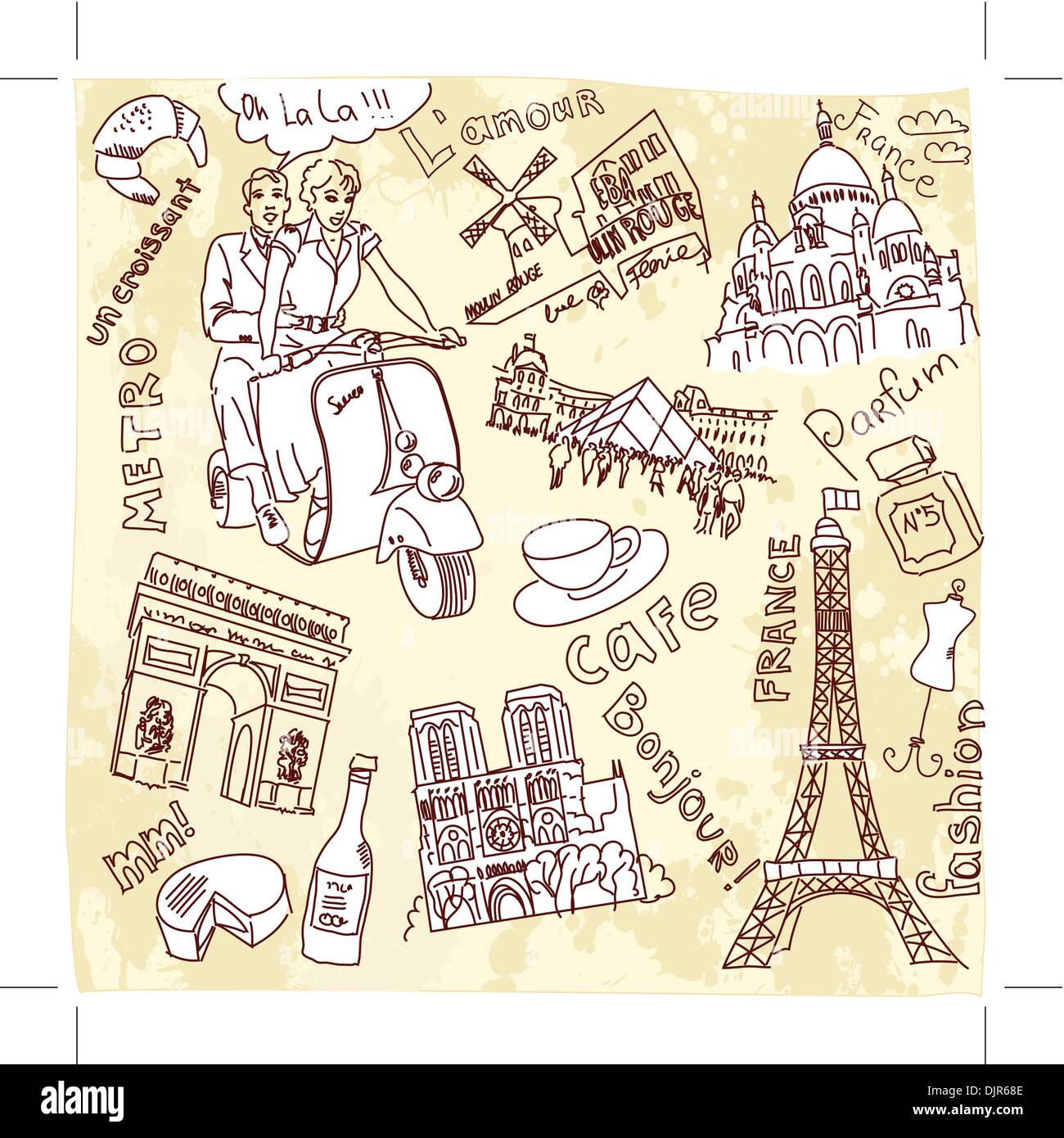 Louvre paris pyramid Stock Vector Images - Alamy