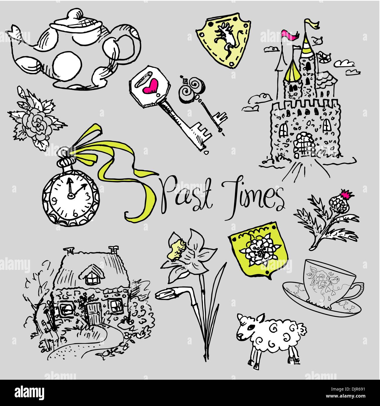 Times past Stock Vector Images - Alamy