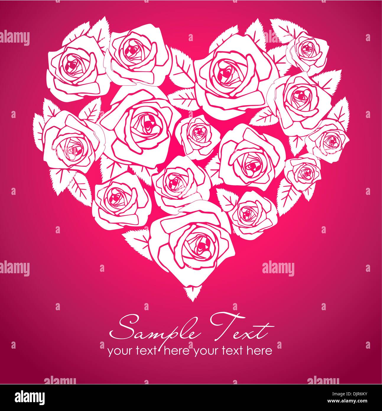 Red shrub rose flower Stock Vector Images - Alamy