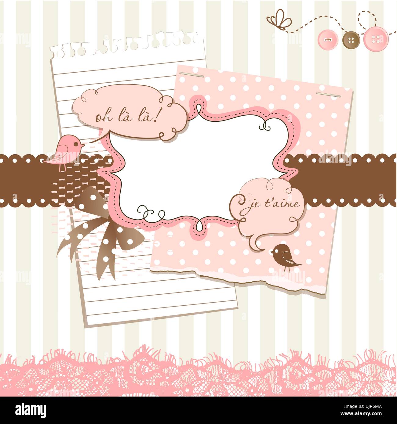 Cute scrapbook elements Stock Vector Image & Art - Alamy