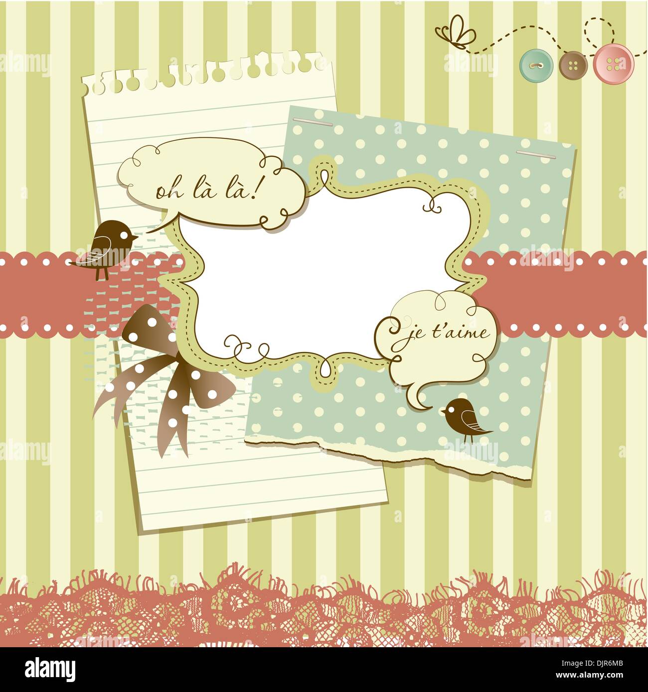 Frame page border cute kid hi-res stock photography and images - Alamy