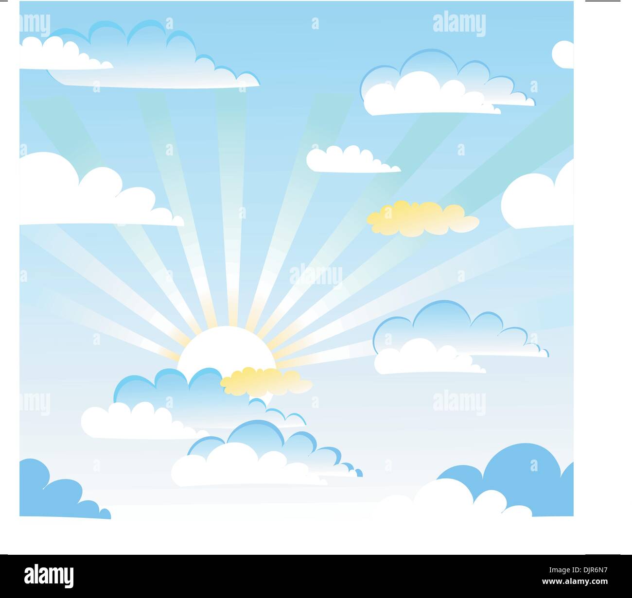 Textured [blue sky] clouds Stock Vector Images - Alamy
