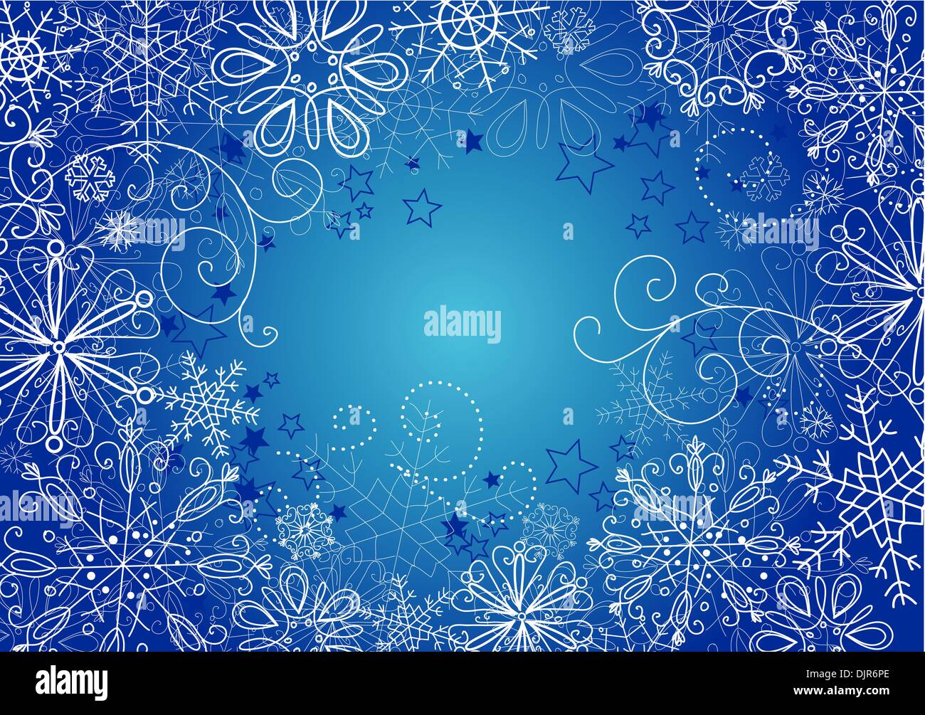 Blue Christmas background with space for text Stock Vector Image & Art ...