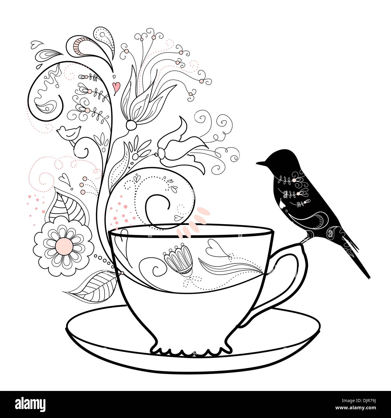 afternoon tea concept Stock Vector Image & Art - Alamy