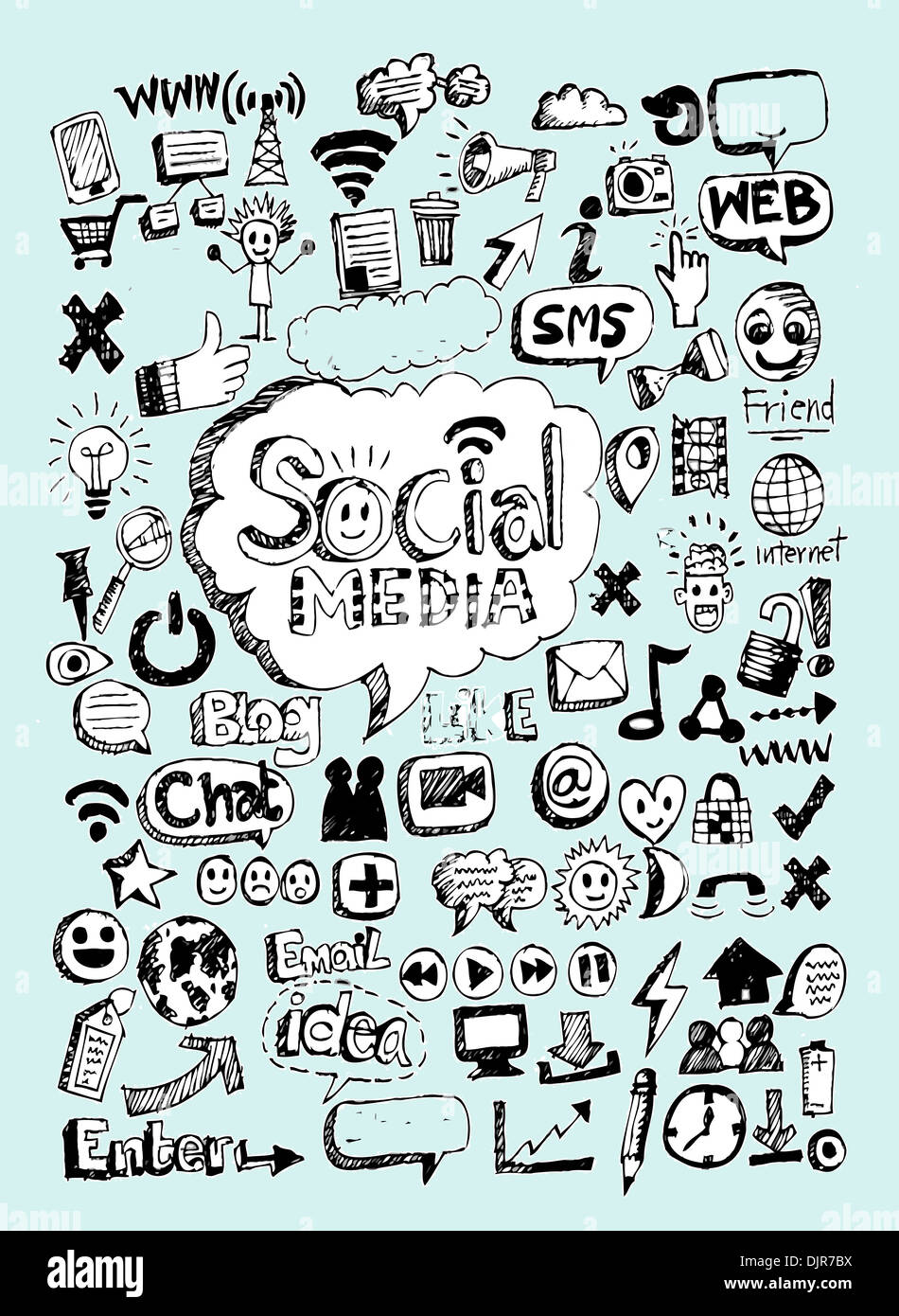 hand doodle Business doodles Stock Photo - Alamy