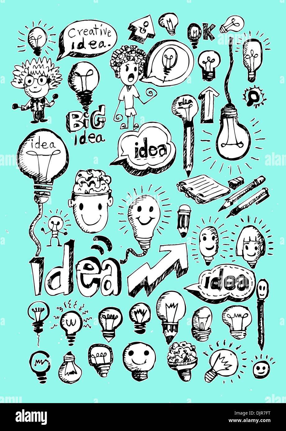 hand doodle Business doodles Stock Photo - Alamy