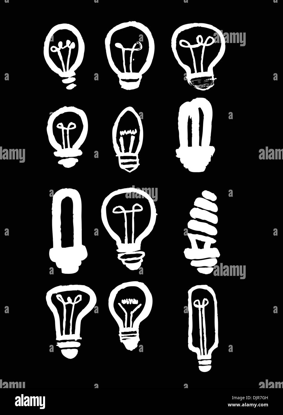Concept of idea inspired bulb idea Stock Photo - Alamy