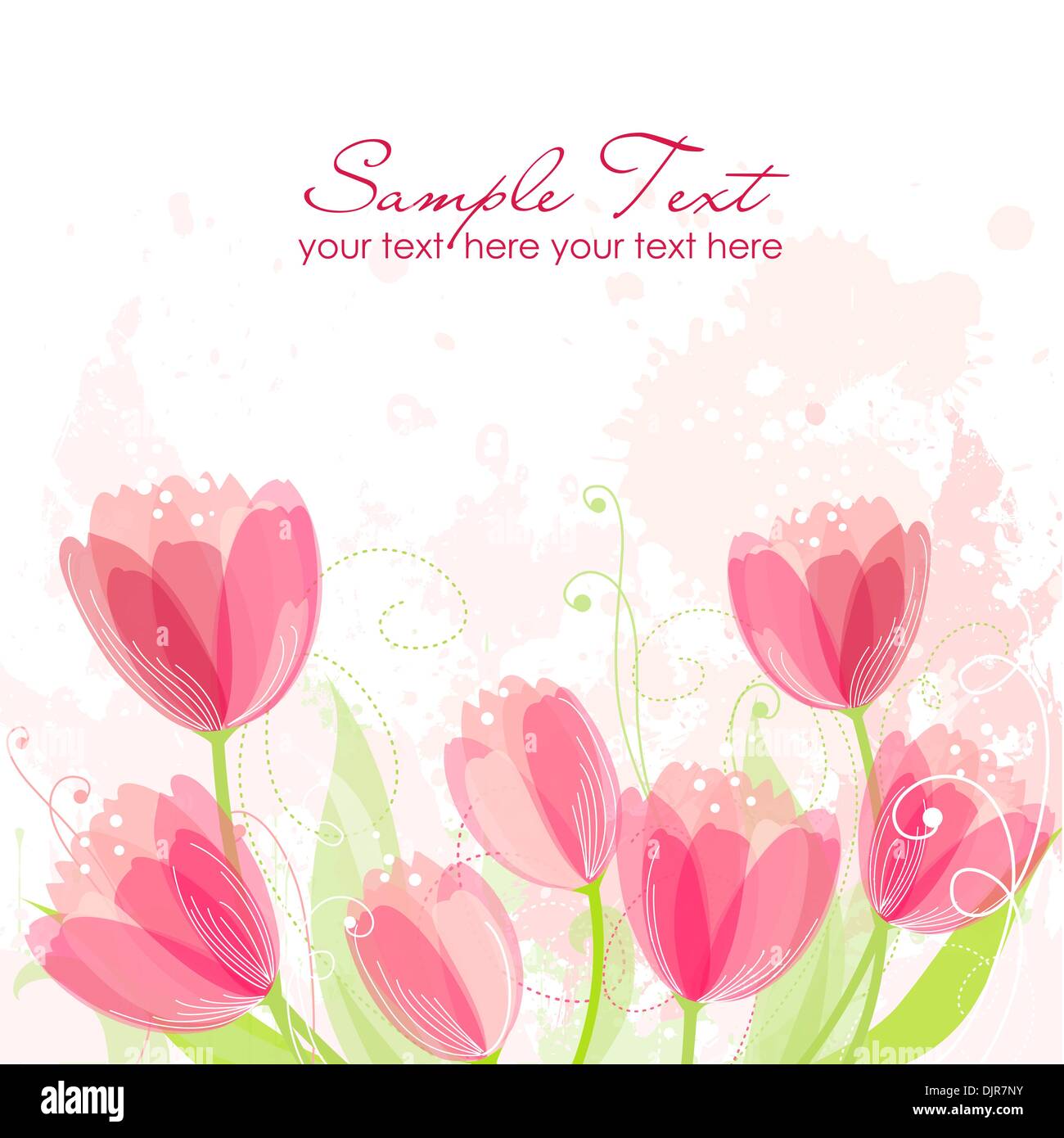 Floral background with tulips Stock Vector Image & Art - Alamy