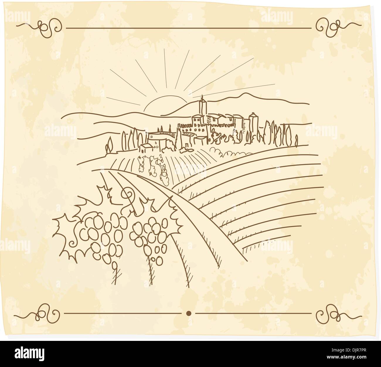 Village castel Stock Vector Images - Alamy