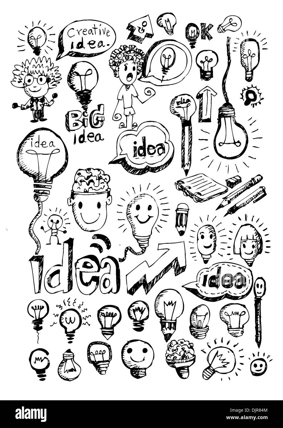 hand doodle Business doodles Stock Photo - Alamy