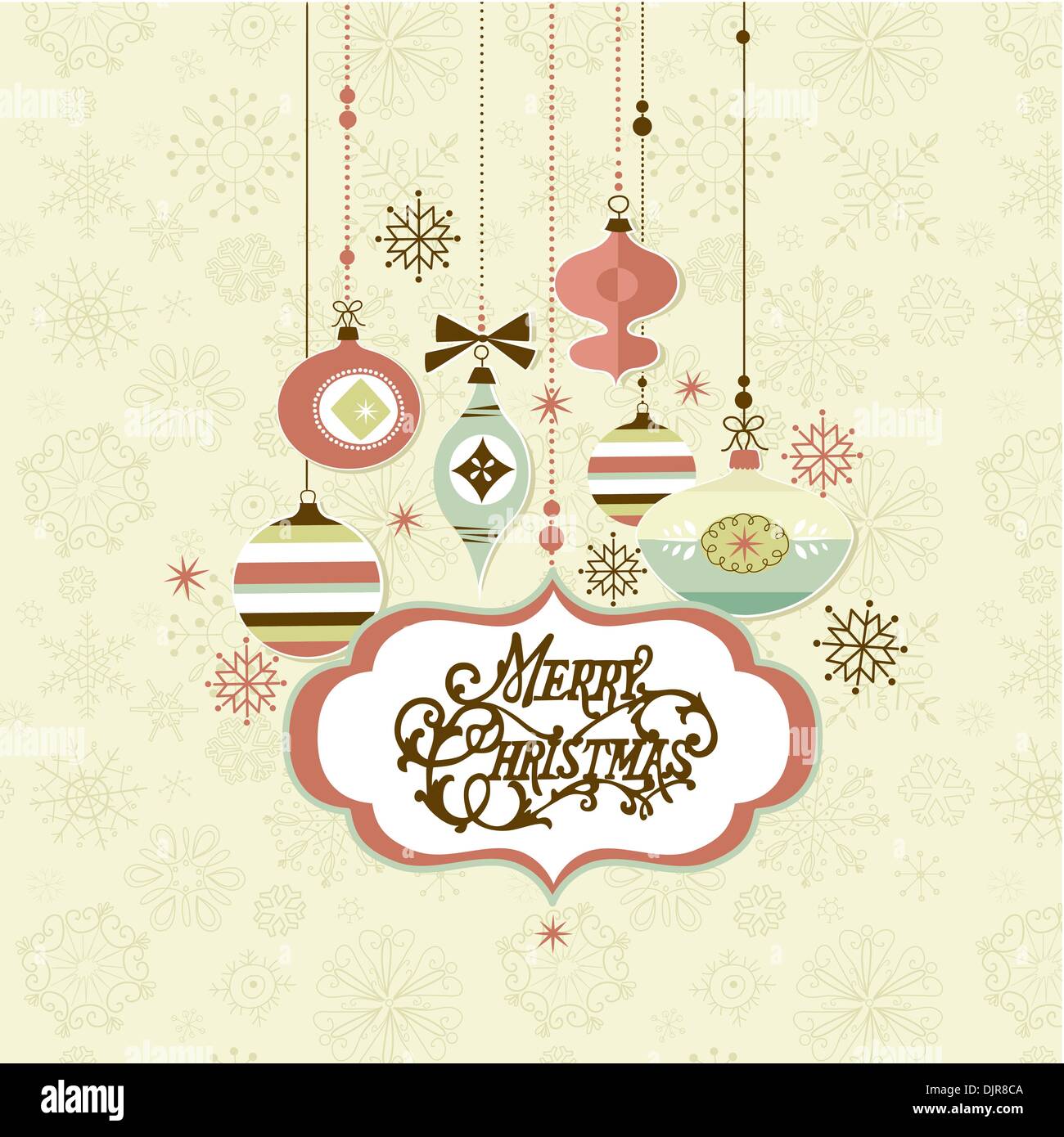 Retro Christmas background Stock Vector Image & Art - Alamy