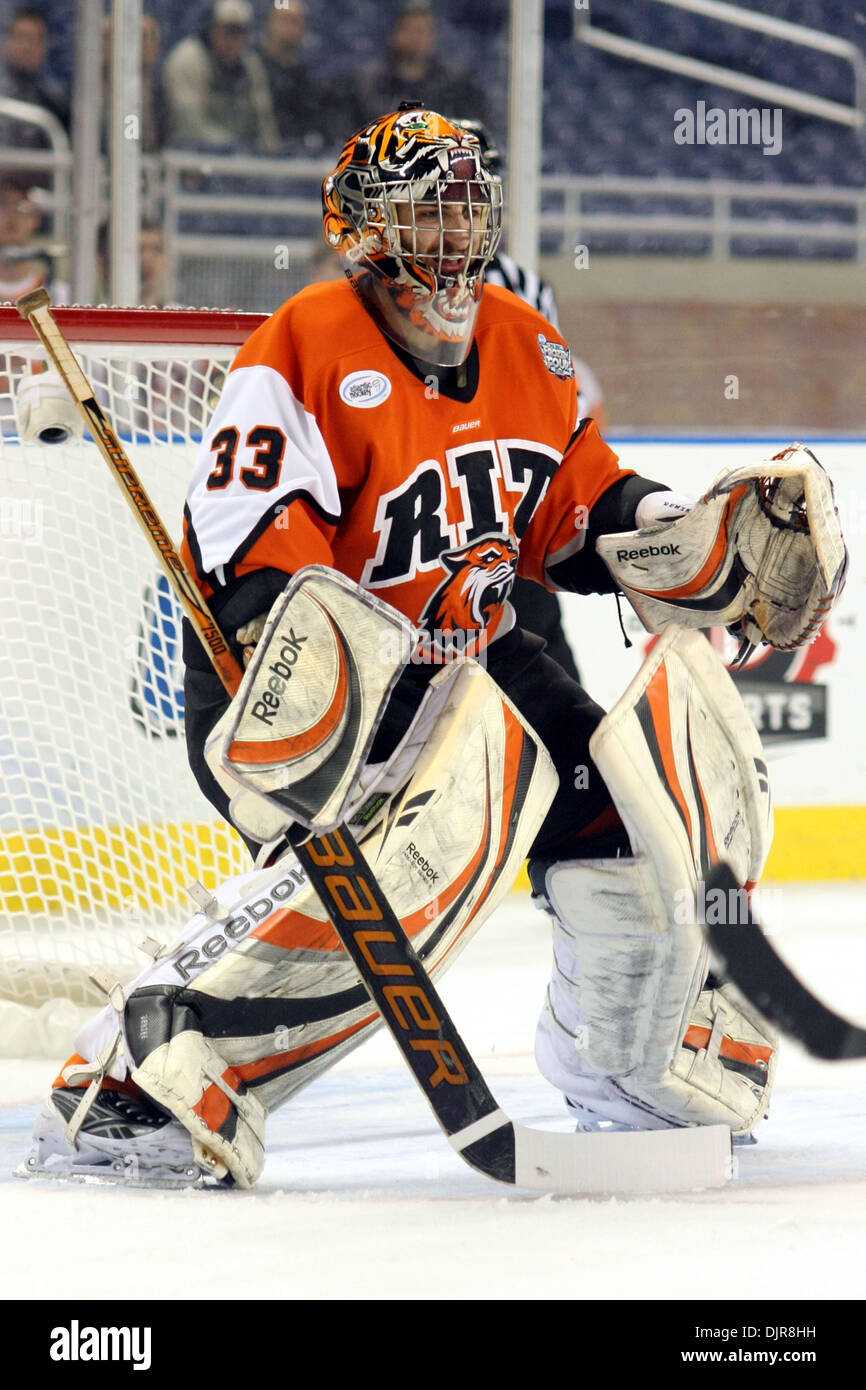 Apr. 08, 2010 - Detroit, Michigan, U.S - 08 April 2010: RIT goalie ...