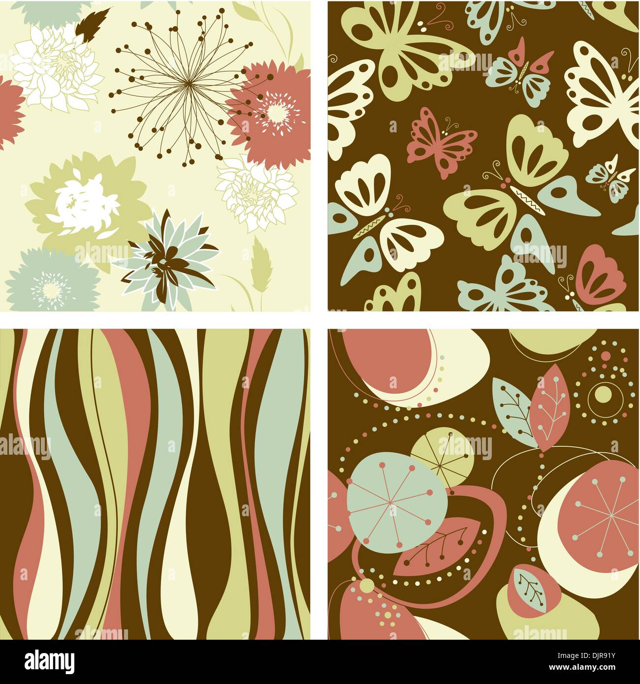 Set of cute Seamless backgrounds Stock Vector Image & Art - Alamy