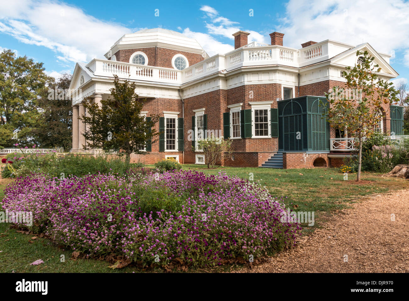 Monticello Plantation and World Heritage site, home of Thomas Jefferson ...